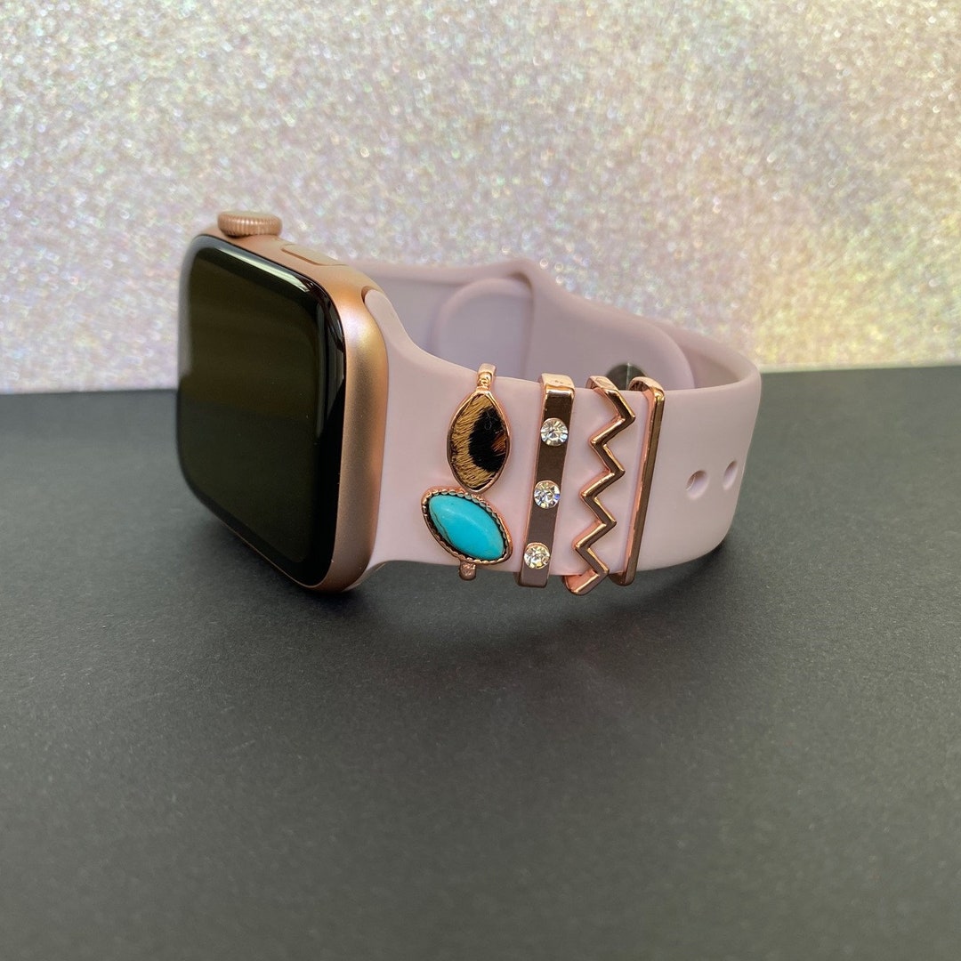 Western Leopard Stackable Watch Band Charms for Apple Watch, Fitbit ...