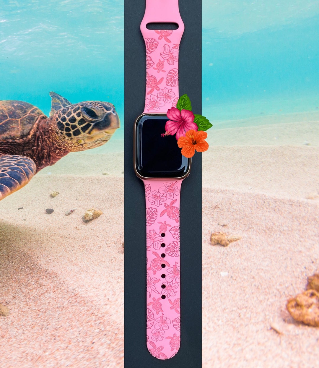 Turtles Watch Band 38mm 40mm 41mm 42mm 44mm 45mm S/M M/L Series 1,2,3,4 ...