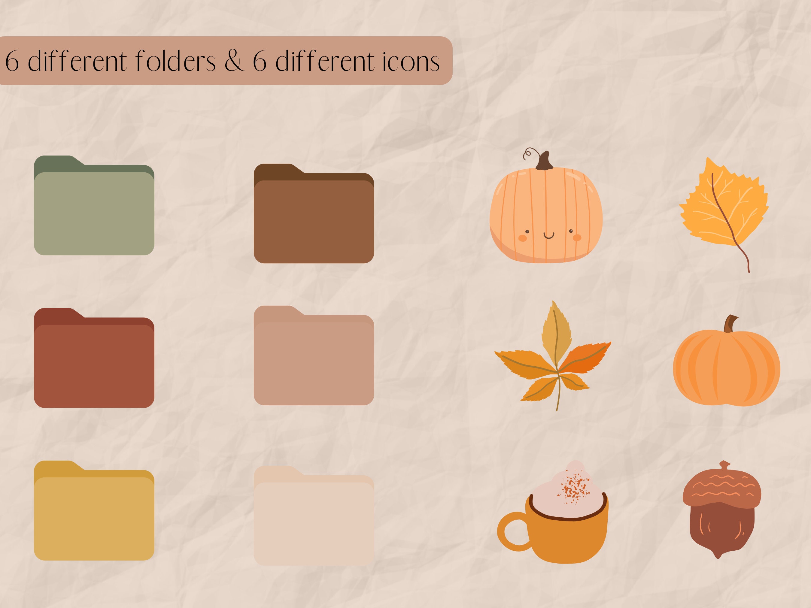 Fall Themed Desktop Organizer | EDITABLE | Calender Fall Season ...