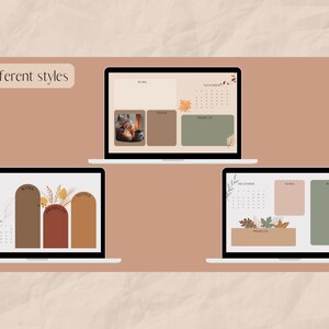 Fall Themed Desktop Organizer | EDITABLE | Calender Fall Season ...