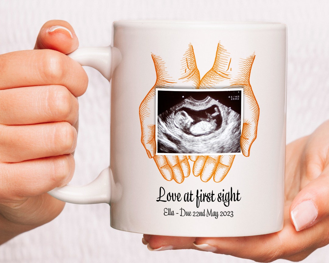 Personalised Pregnancy Ultrasound Scan Photo Mug | Pregnancy ...