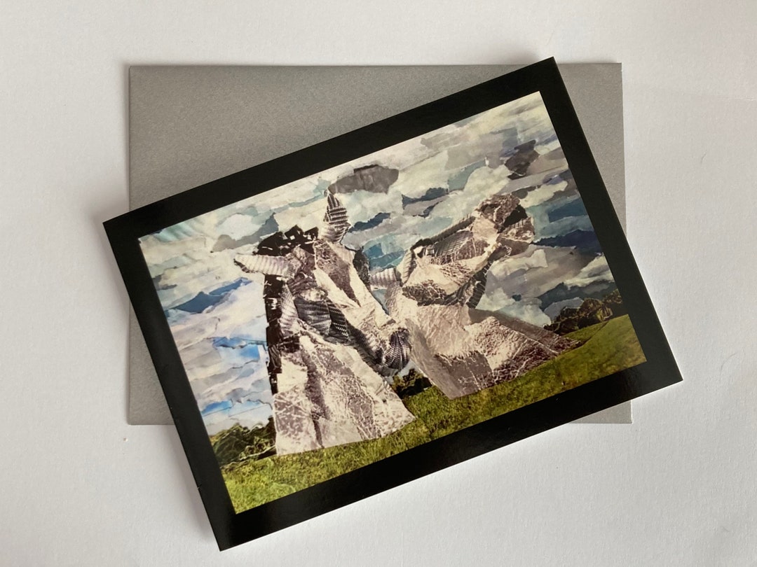The Kelpies Paper Collage Design Card - Etsy