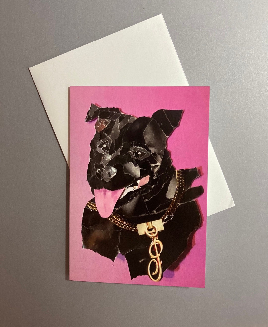 Staffordshire Terrier Collage Design Card - Etsy