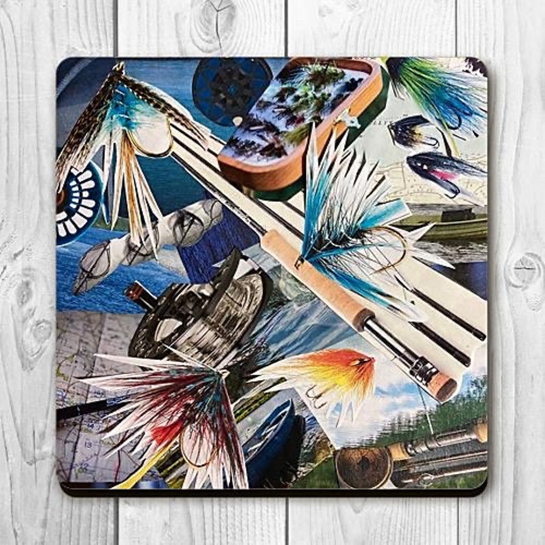 Fly Fishing Coasters - Etsy