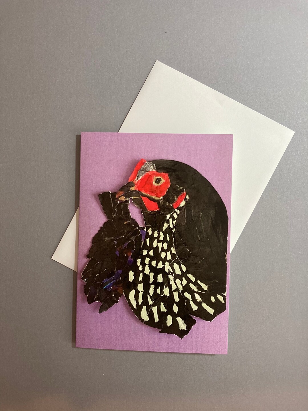 Henrietta Hen Collage Design Card - Etsy
