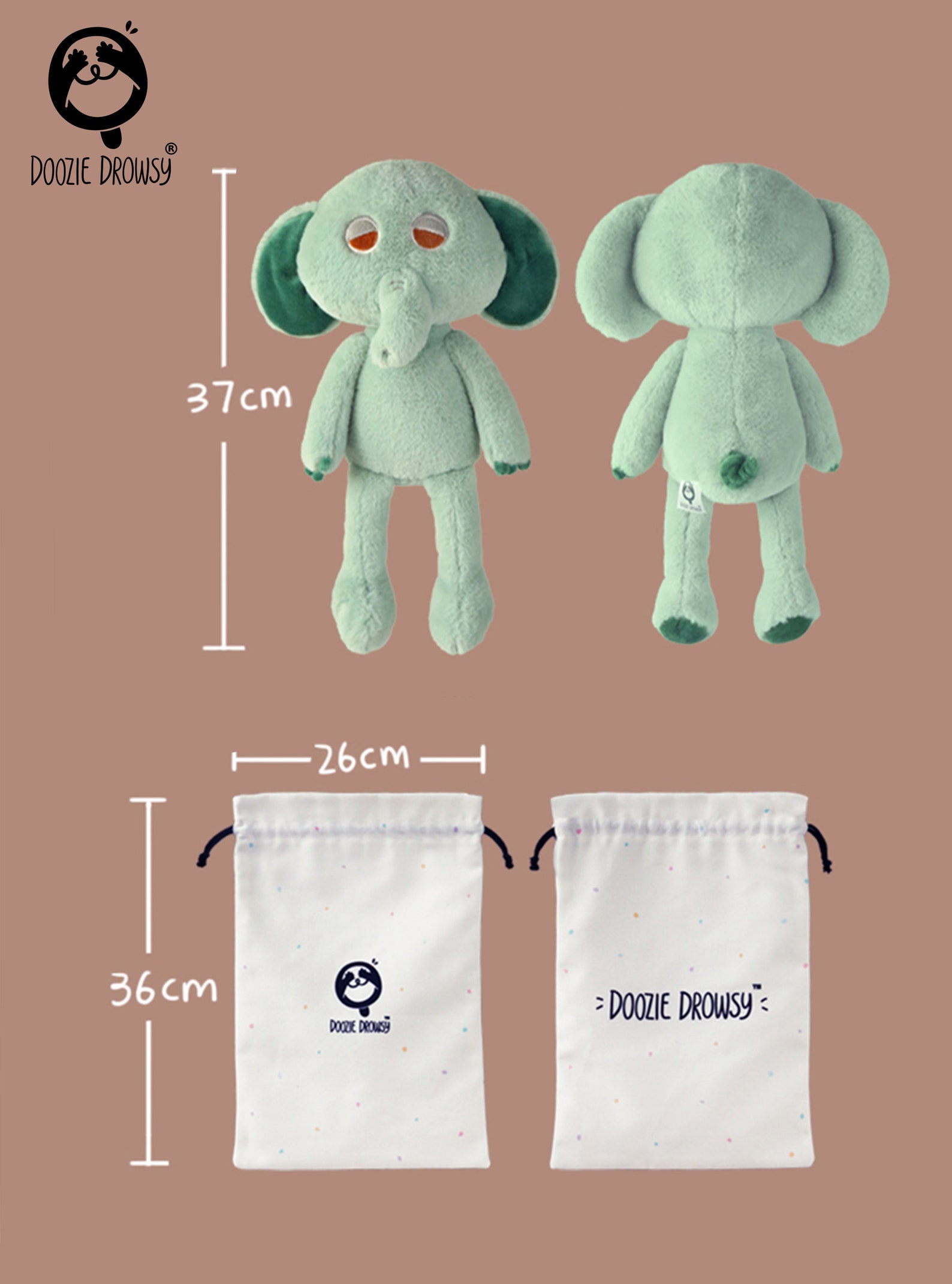 Snono the Elephant Doozie Drowsy Cute Plushie Plush Toy - Etsy