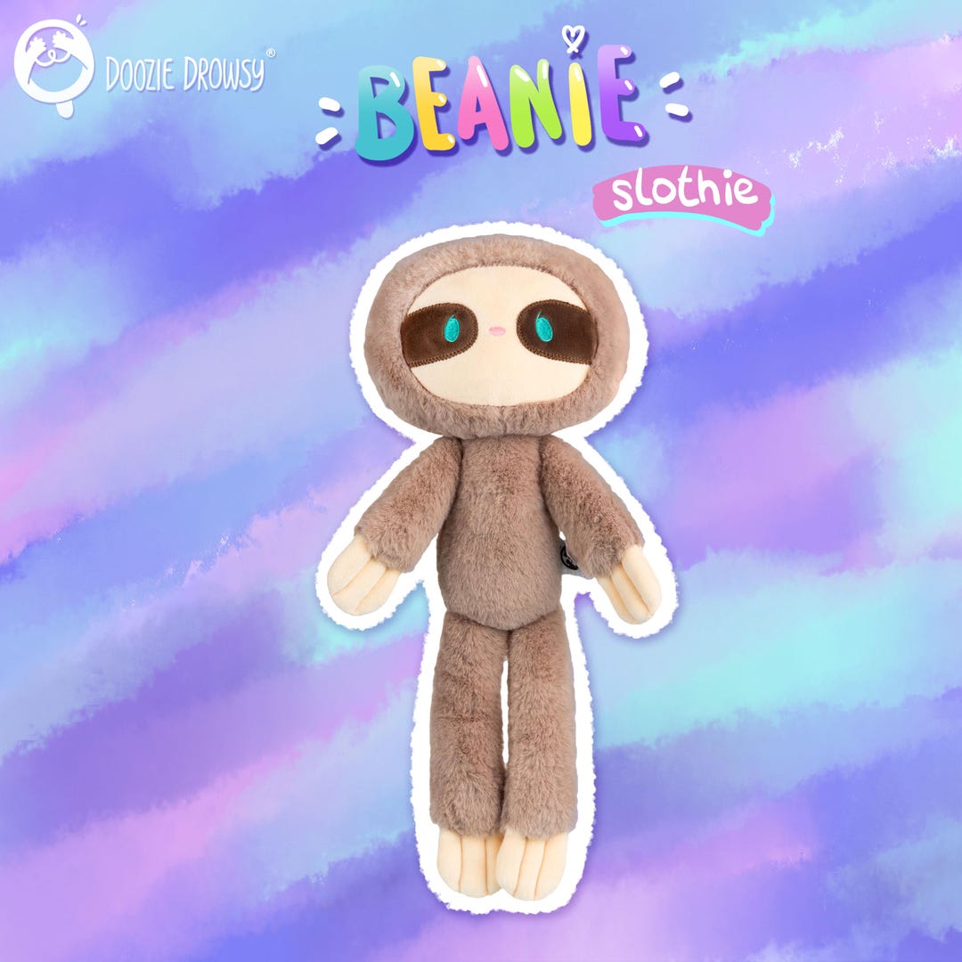 Beanie Slothie | Doozie Drowsy, Cute Plushie, Plush Toy, Unique Design ...