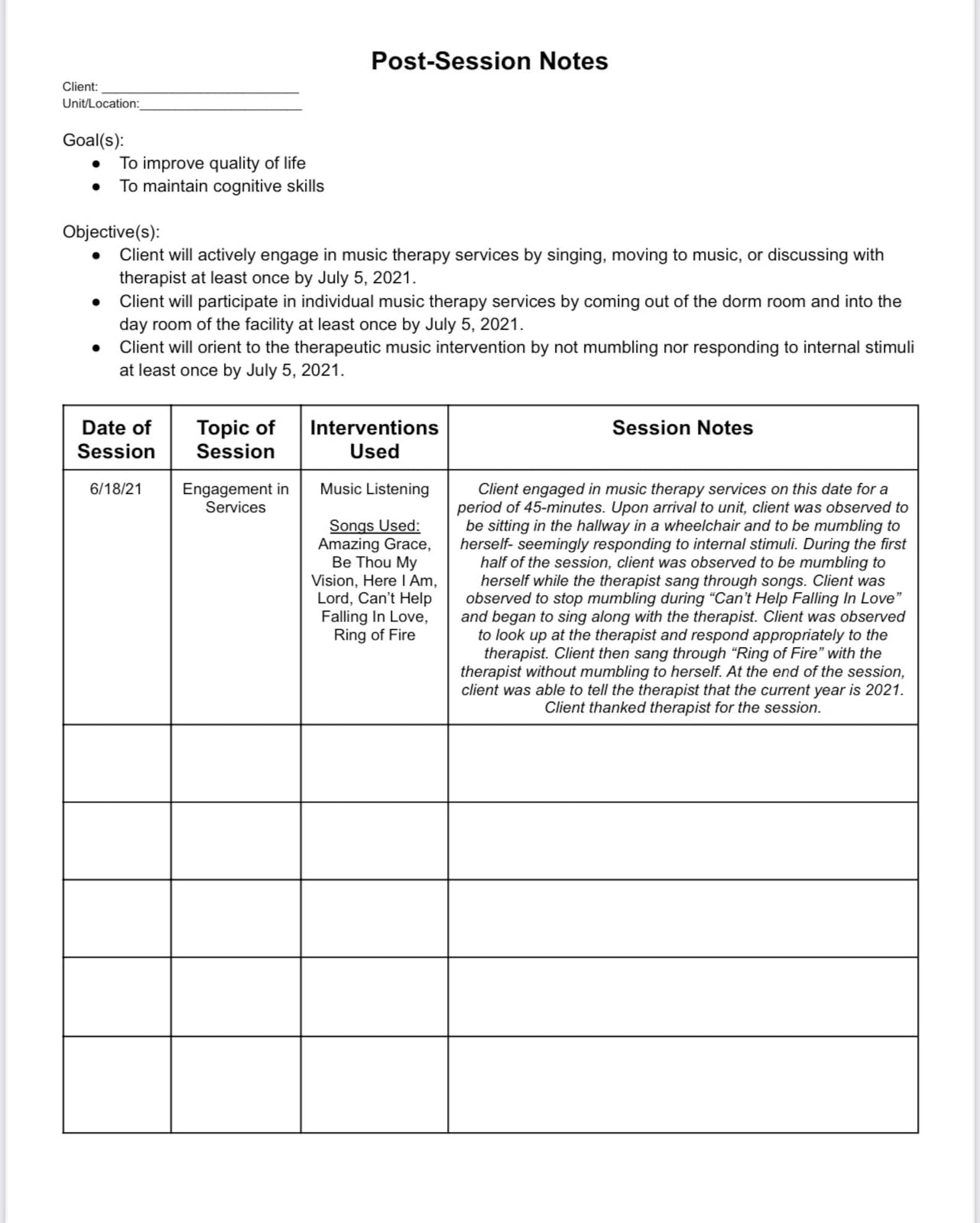 Session Plan Session Plan Overview and Post-session - Etsy Canada