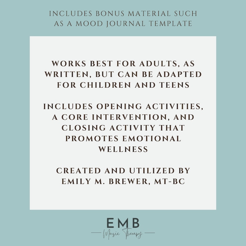 Music-based Coping Skills to Promote Emotional Wellness: Music Therapy ...