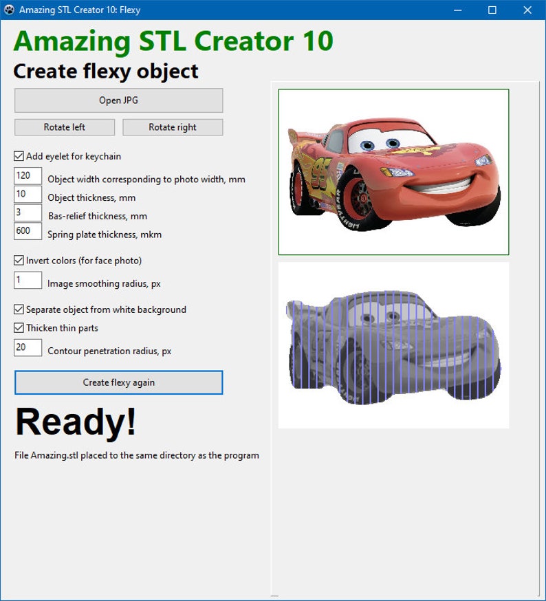 Flexy STL Maker Program 3D Print - Etsy
