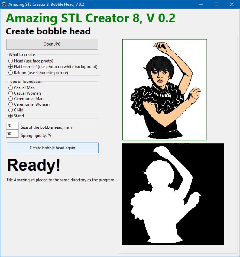 App to Create Ready-to-print Bobble Head STL'S (3D Print) - Etsy