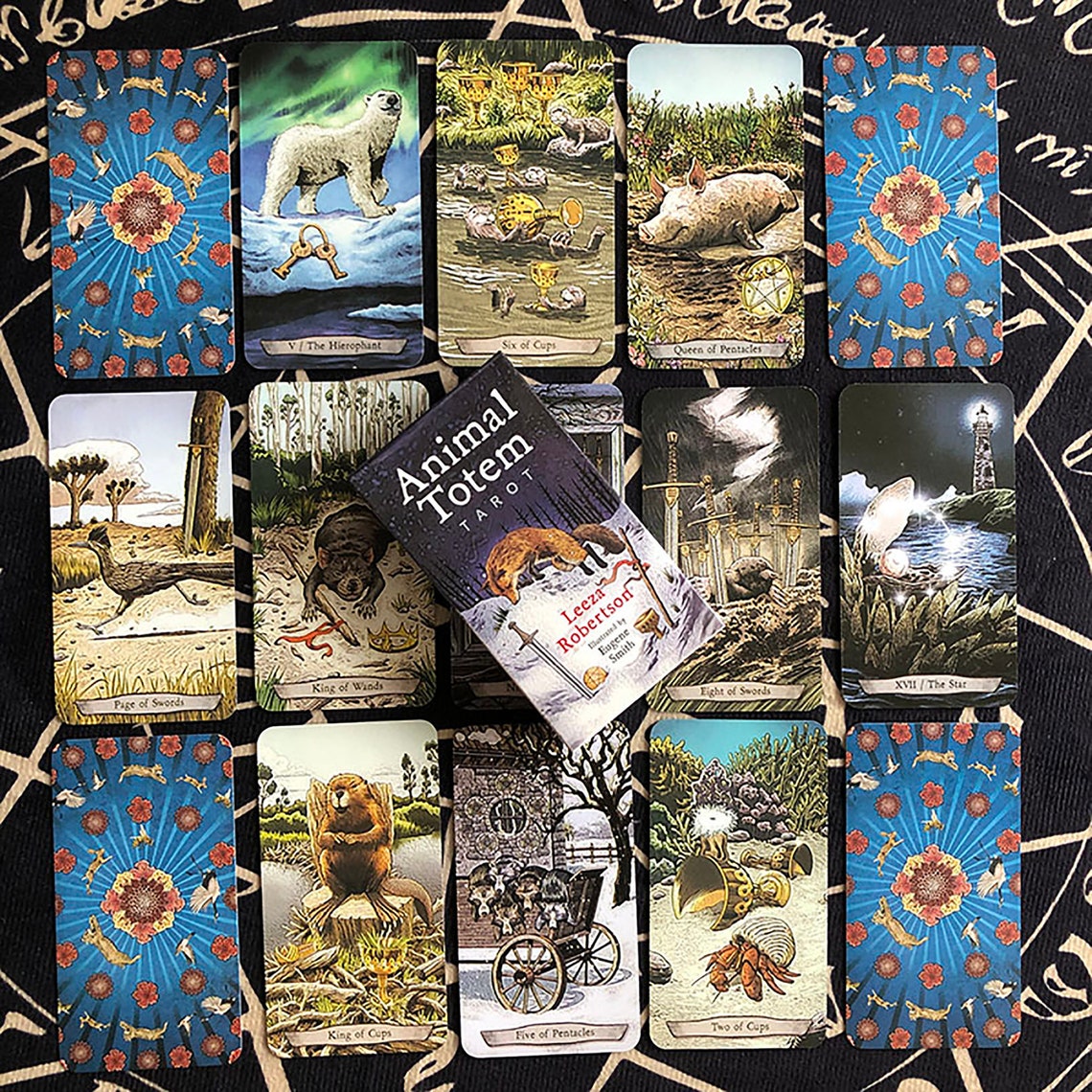 Animal Totem Tarot card game 78 Pcs Tarot Cards Special | Etsy