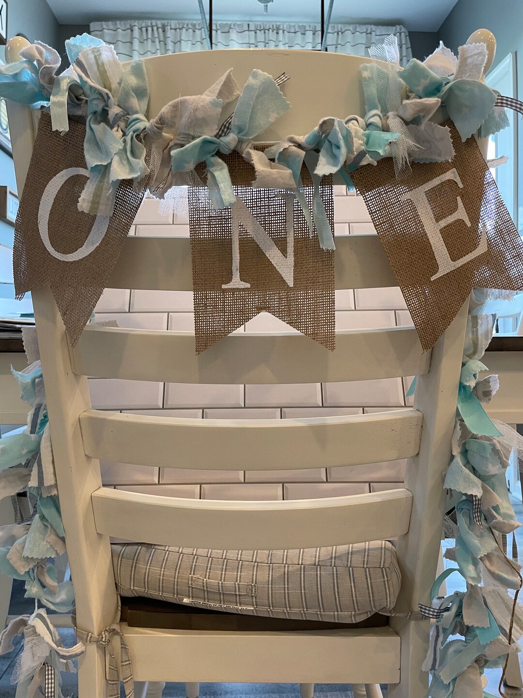 Highchair Bunting Handmade Birthday Garland Recyclable Party Decor - Etsy