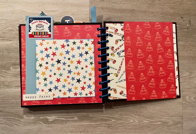 Birthday Scrapbook Album With Primary Colors - Etsy