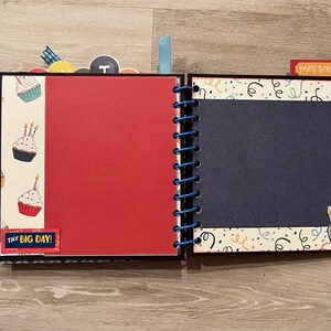 Birthday Scrapbook Album With Primary Colors - Etsy