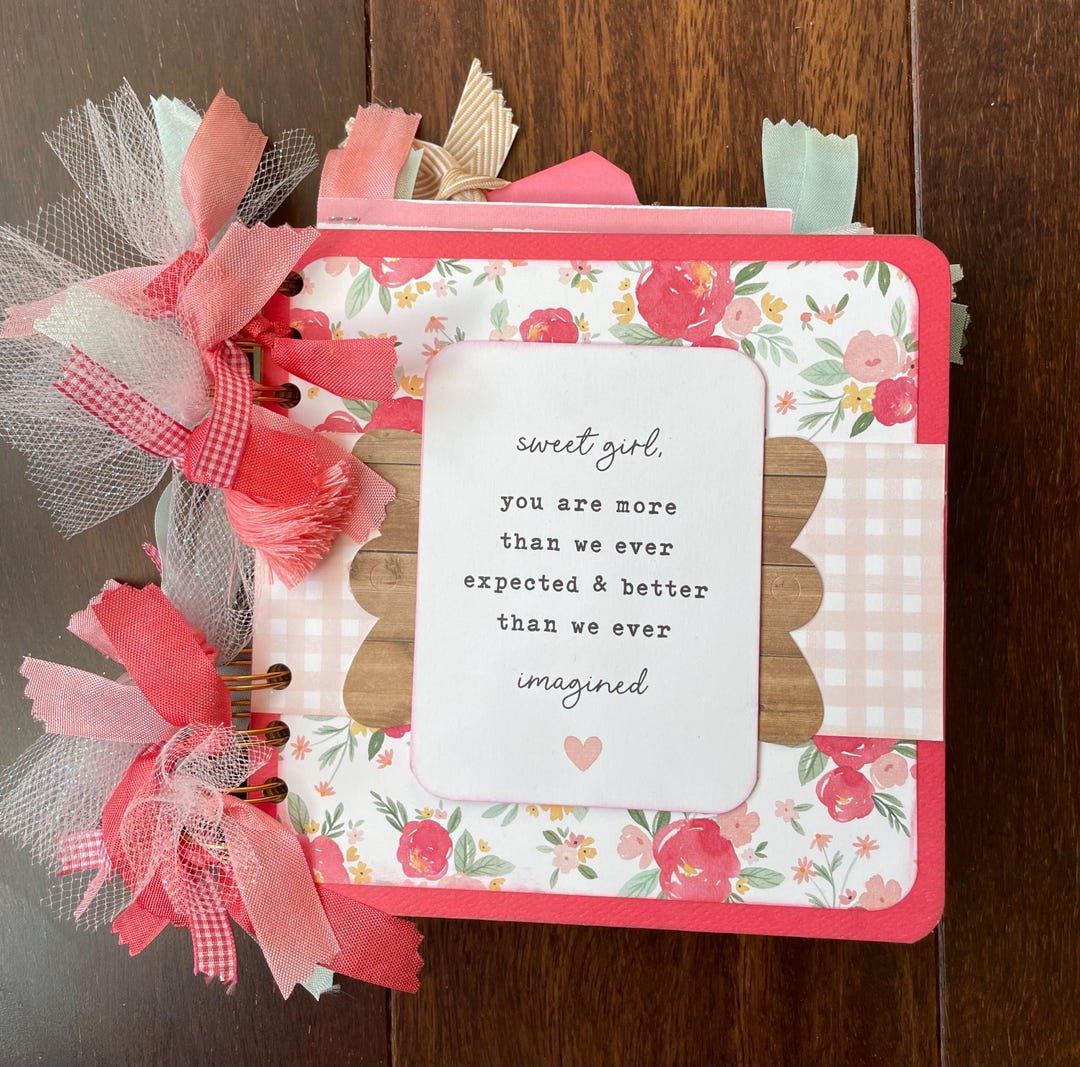 Baby Girl Made to Order Scrapbook is the Perfect Handmade Gift for ...