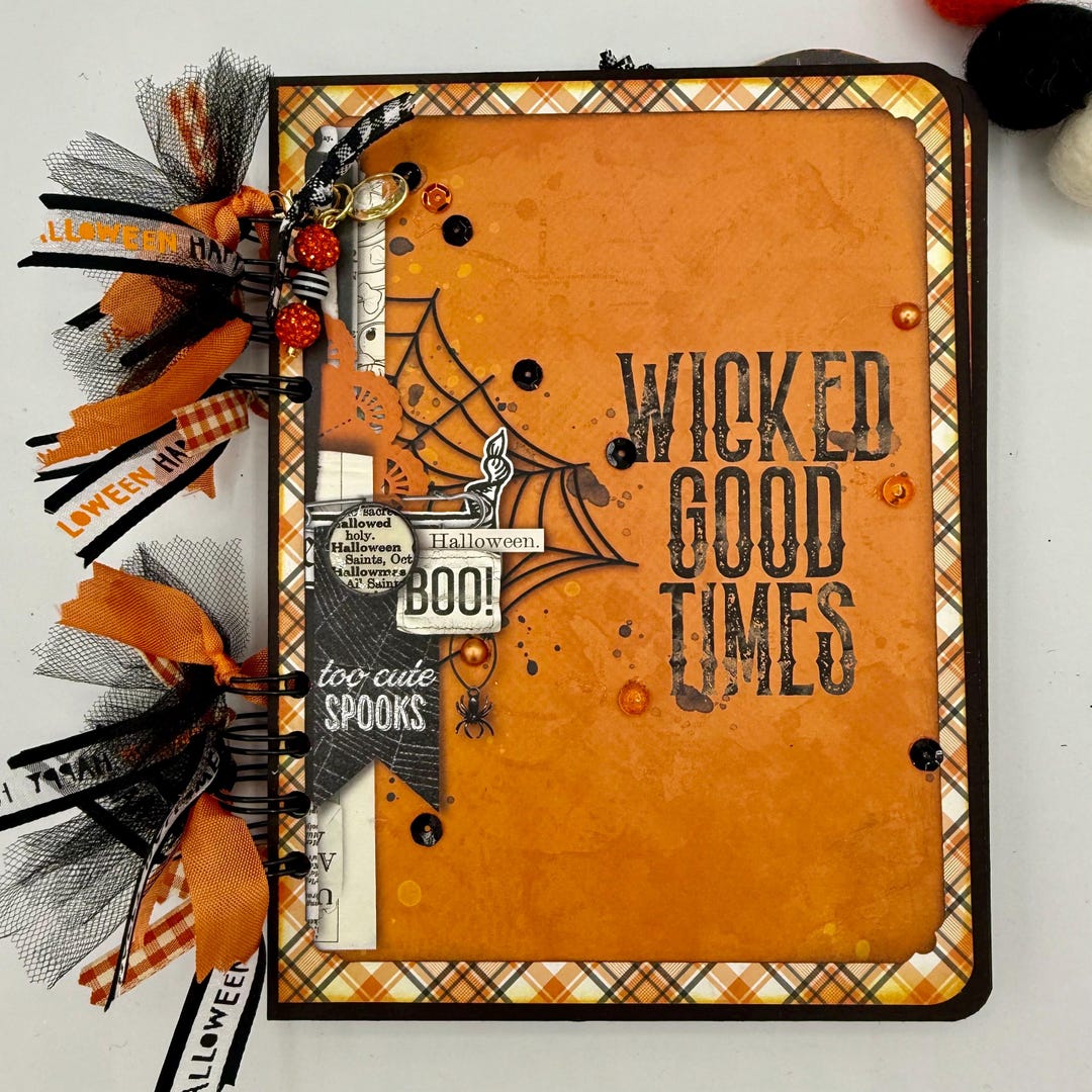 Halloween Premade Scrapbook to Celebrate Wicked Good Times - Etsy