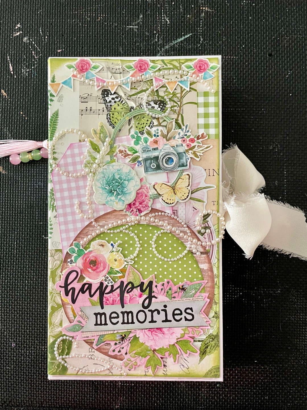 Premade Happy Memories Folio Scrapbook Junk Journal - Etsy