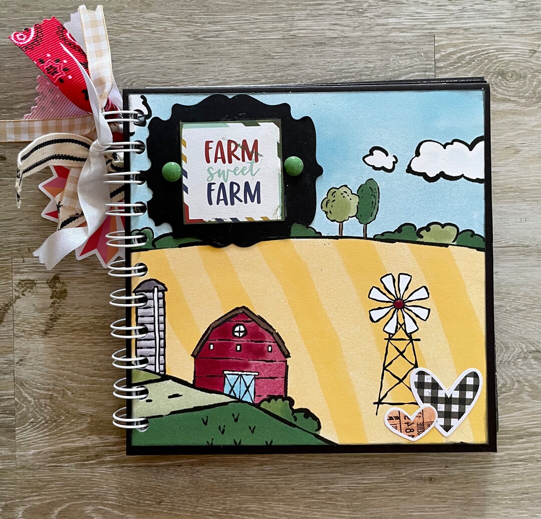 Farm Scrapbook Mini Album - Etsy