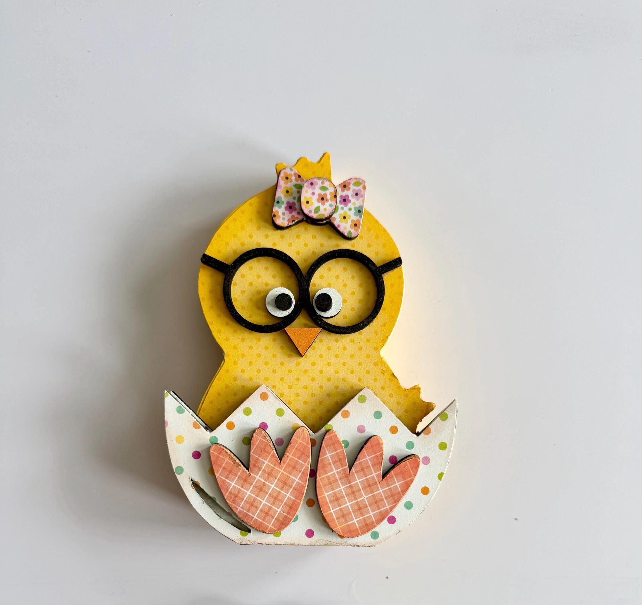Easter Chick Spring Decor: Distressed Wood Shelf Sitter - Etsy