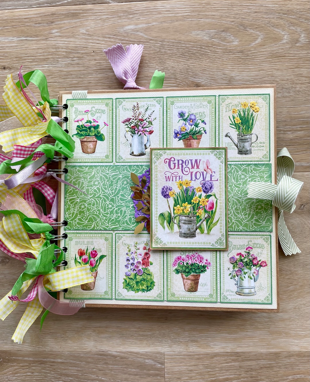 Floral Handmade Scrapbook Album: A Heartfelt Gift for Her - Etsy