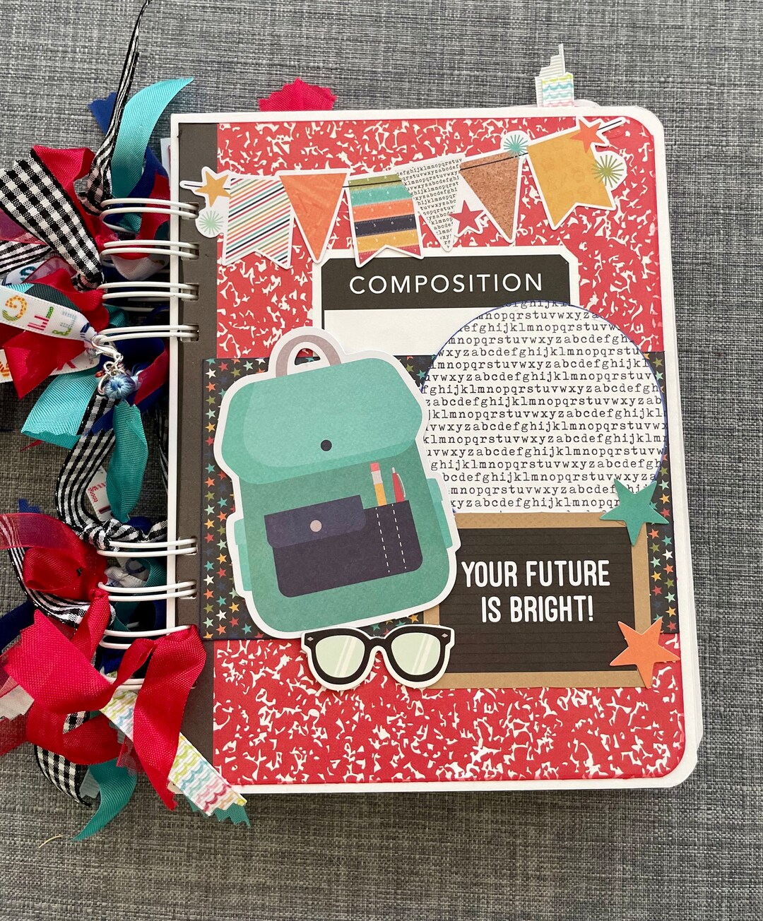 Back to School Scrapbook With Name & Grade Cute and Colorful DIY Memory ...