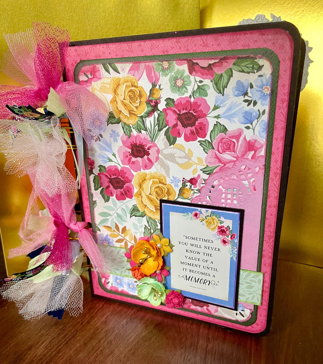 Beautiful Memory Made to Order Scrapbook Album With Interactive Pages ...