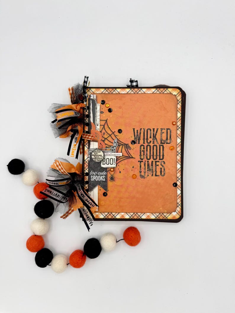 Halloween Premade Scrapbook to Celebrate Wicked Good Times - Etsy