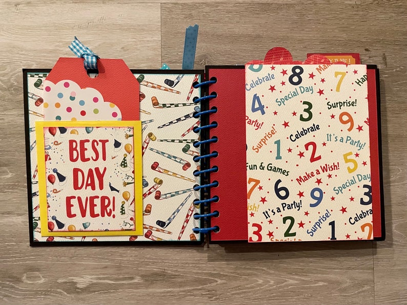 Birthday Scrapbook Album With Primary Colors - Etsy