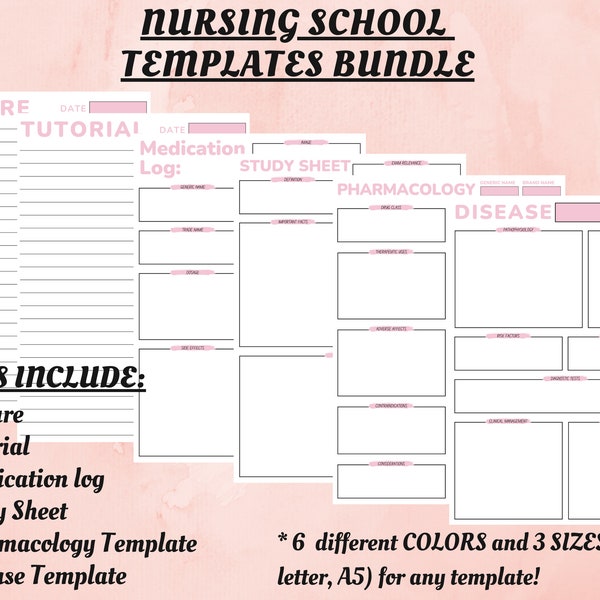 Nursing School Notes - Etsy
