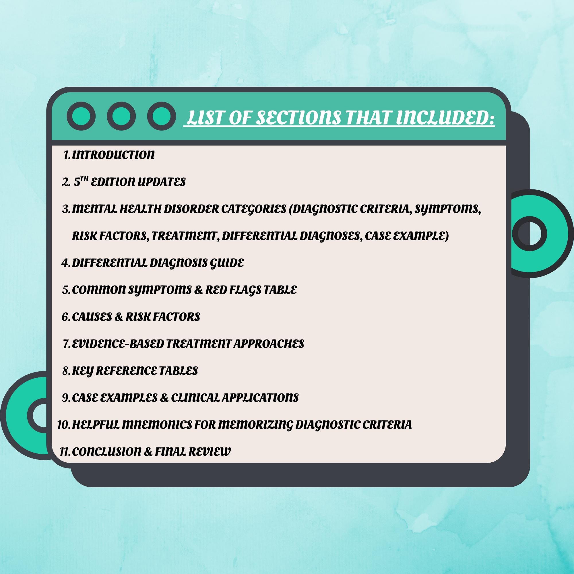 Mental Health Diagnostic Criteria Cheat Sheet: Clinical Reference Guide ...