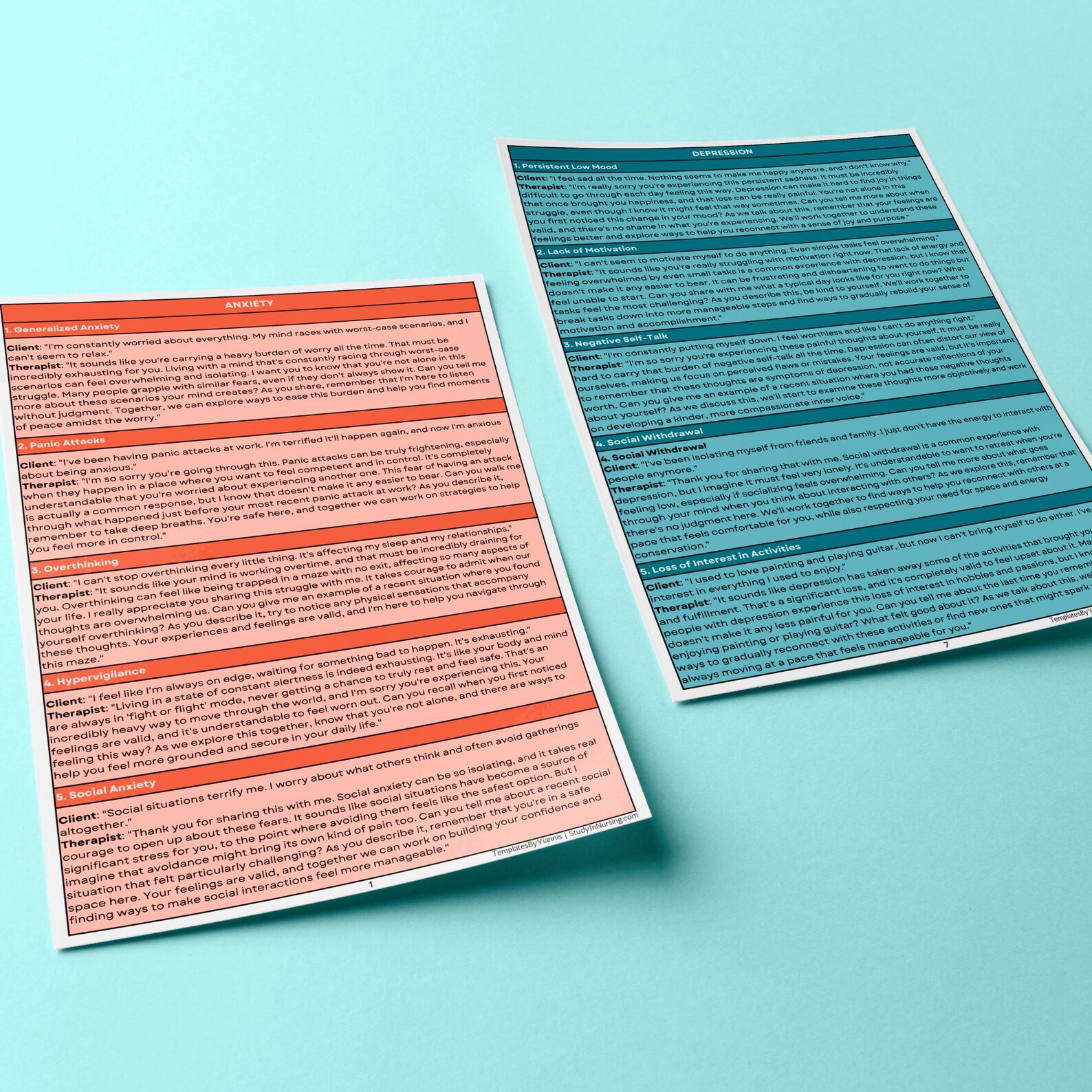 570 Therapy Session Scripts Guidebook: Mental Health Scenarios & Notes ...