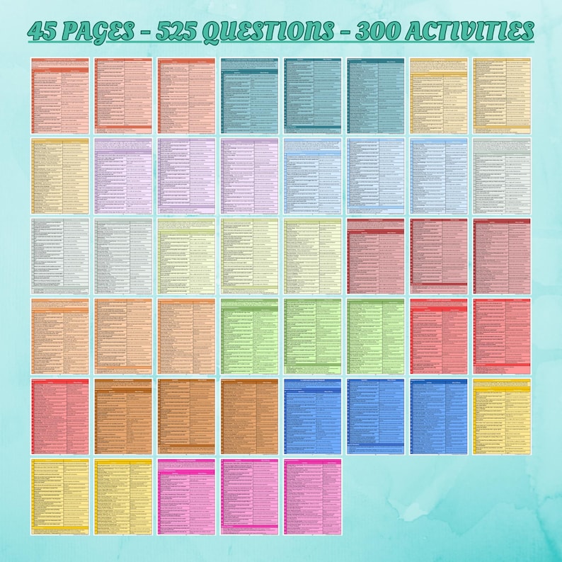 TEEN THERAPY Rapport-building Questions & Engagement Activities ...