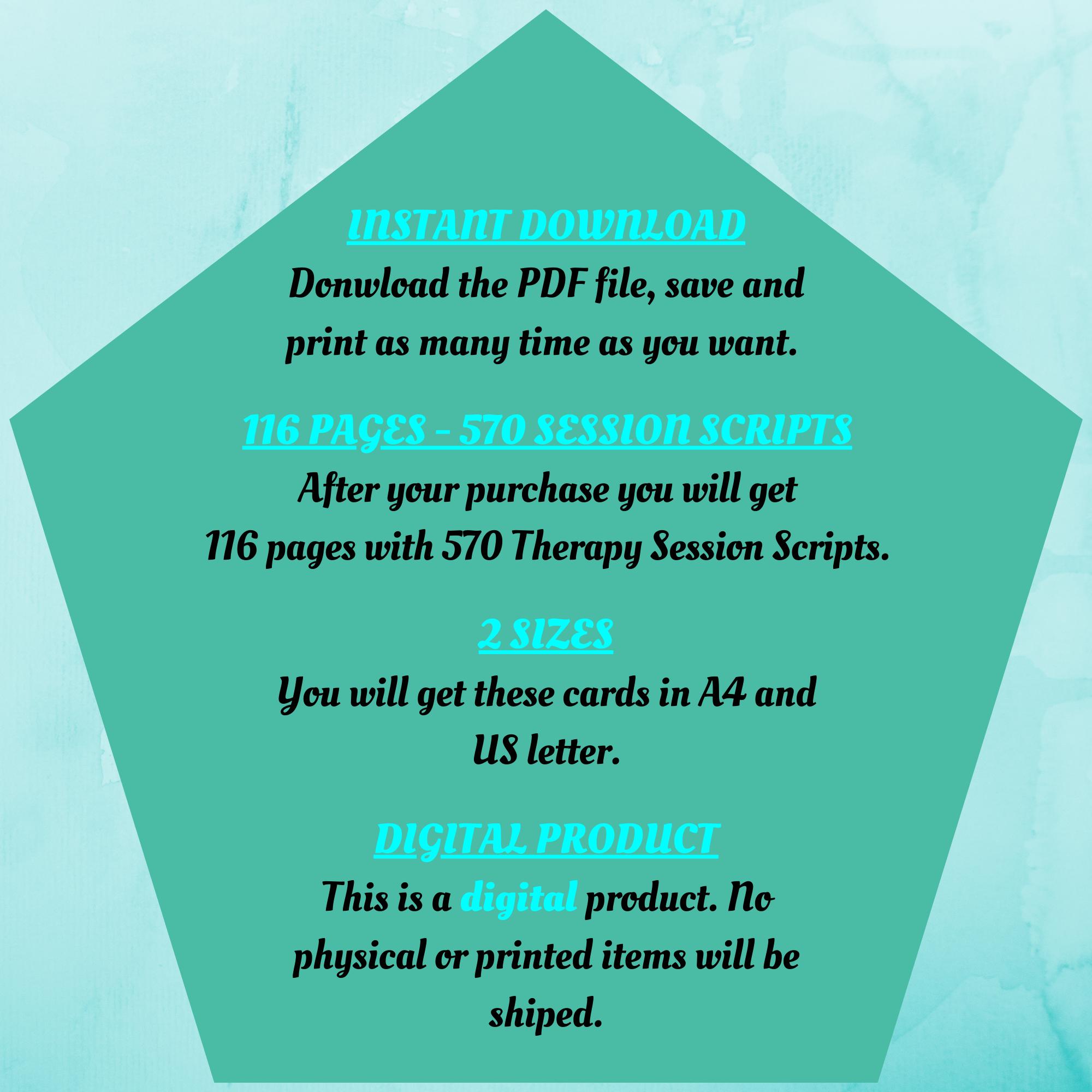 570 Therapy Session Scripts Guidebook: Mental Health Scenarios (PDF) - Etsy