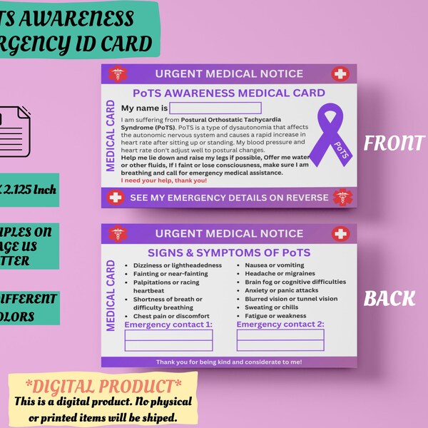 Postural Orthostatic Tachycardia Syndrome - Etsy