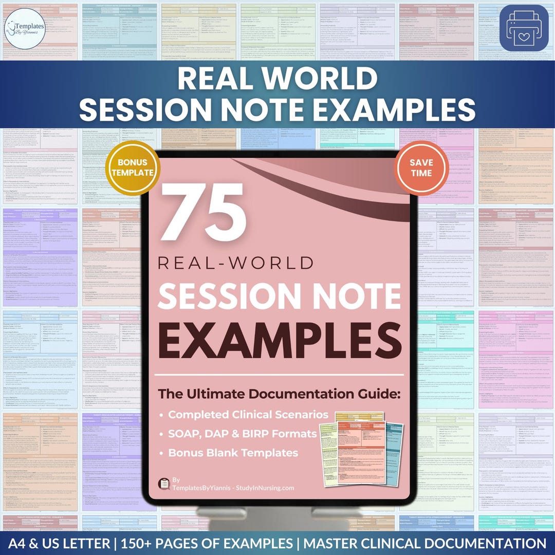 75+ Counseling Session Note Examples: Therapy Progress Note Scenarios ...