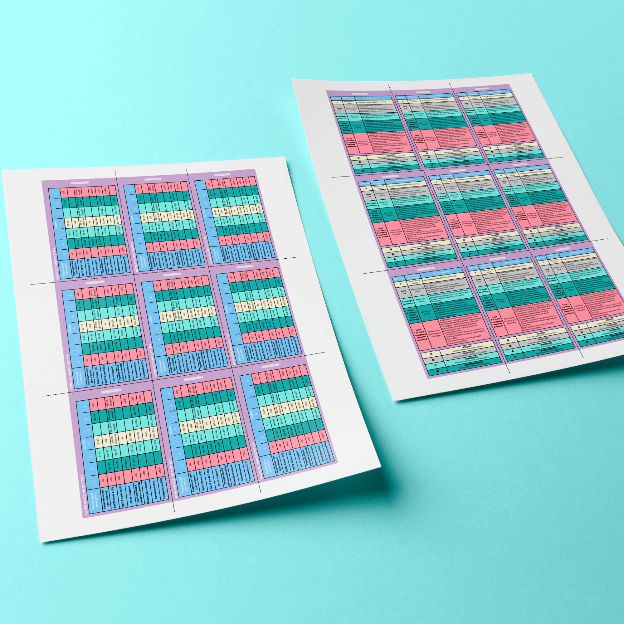 NEWS2 Reference Badge Buddy Card | SBAR Observations Healthcare ...