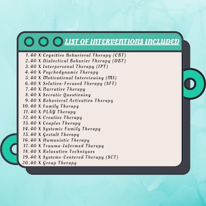 800 Therapy Interventions Guidebook Mental Health Techniques Therapy ...