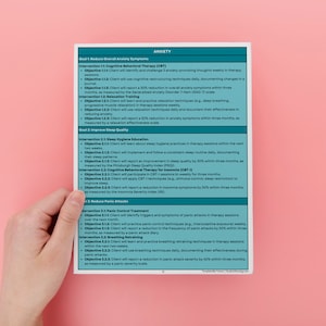 Therapy Goals & Interventions Guidebook: Mental Health Treatment Plan ...