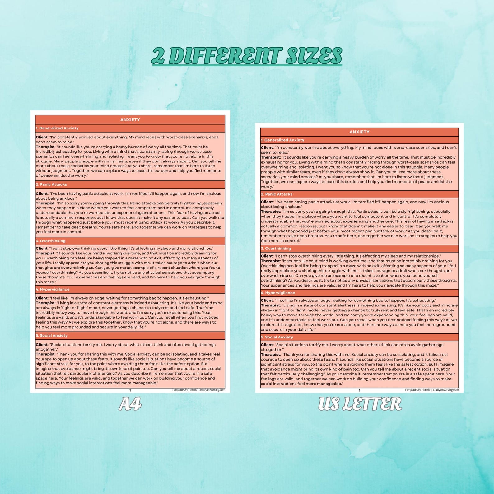 570 Therapy Session Scripts Guidebook: Mental Health Scenarios & Notes ...