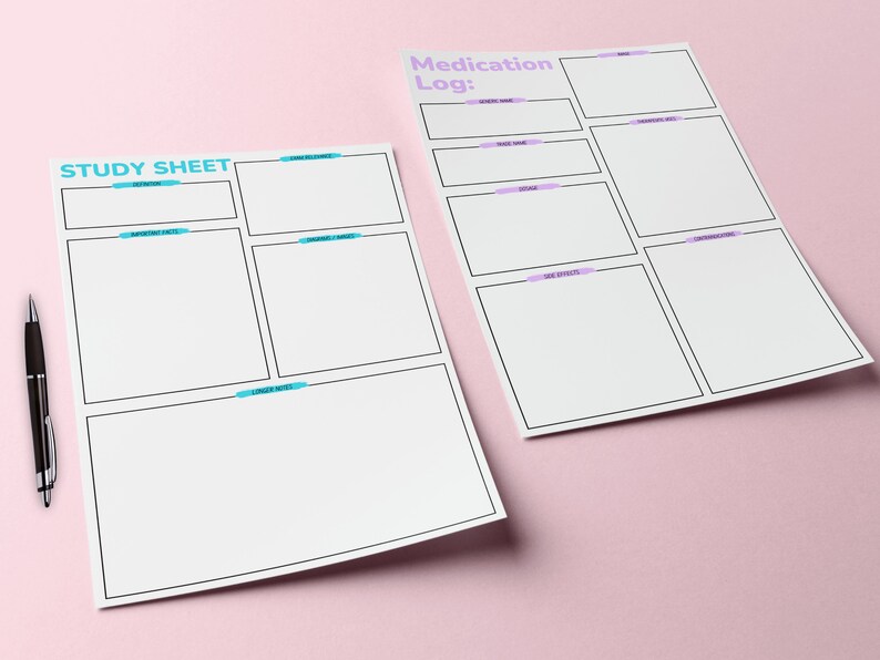 Nursing School Templates BUNDLE | Nurse Student Study Guide | Nursing ...