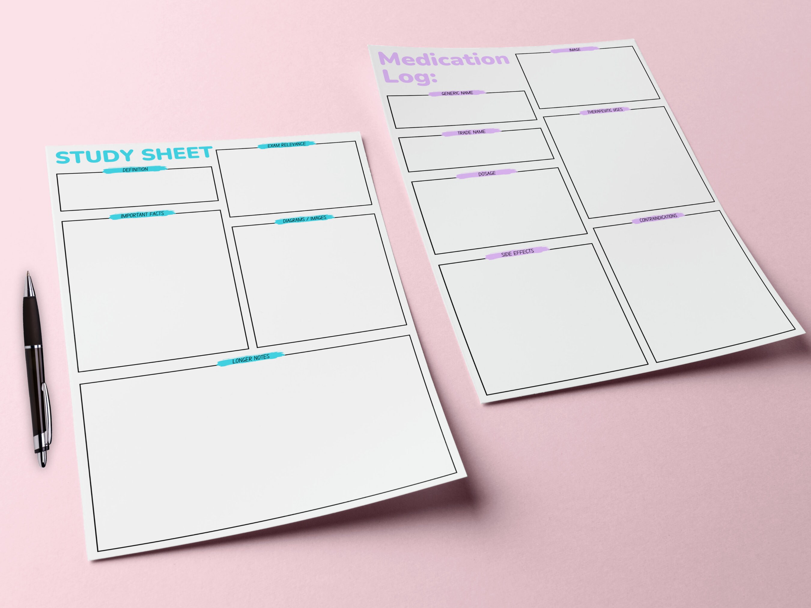 Nursing School Templates BUNDLE | Nurse Student Study Guide | Nursing ...