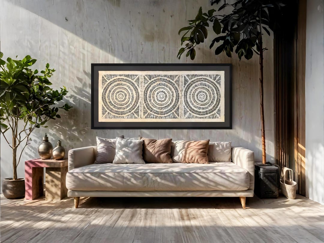Handmade Mexican Amate Paper Wall Art – XXL 23.5x59 "knot Weave ...
