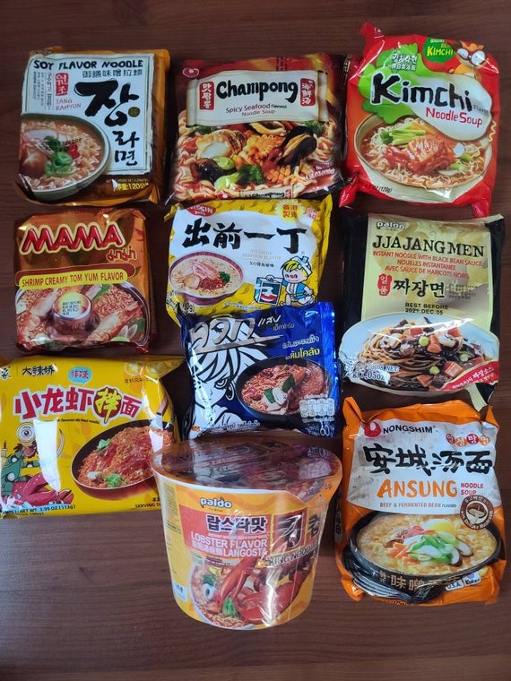 Ramen Noodle Variety Pack-Mama-Nongshim-Jjajang-Kim Chi | Etsy Ramen Noodle Variety Pack-Mama-Nongshim-Jjajang-Kim Chi | Etsy