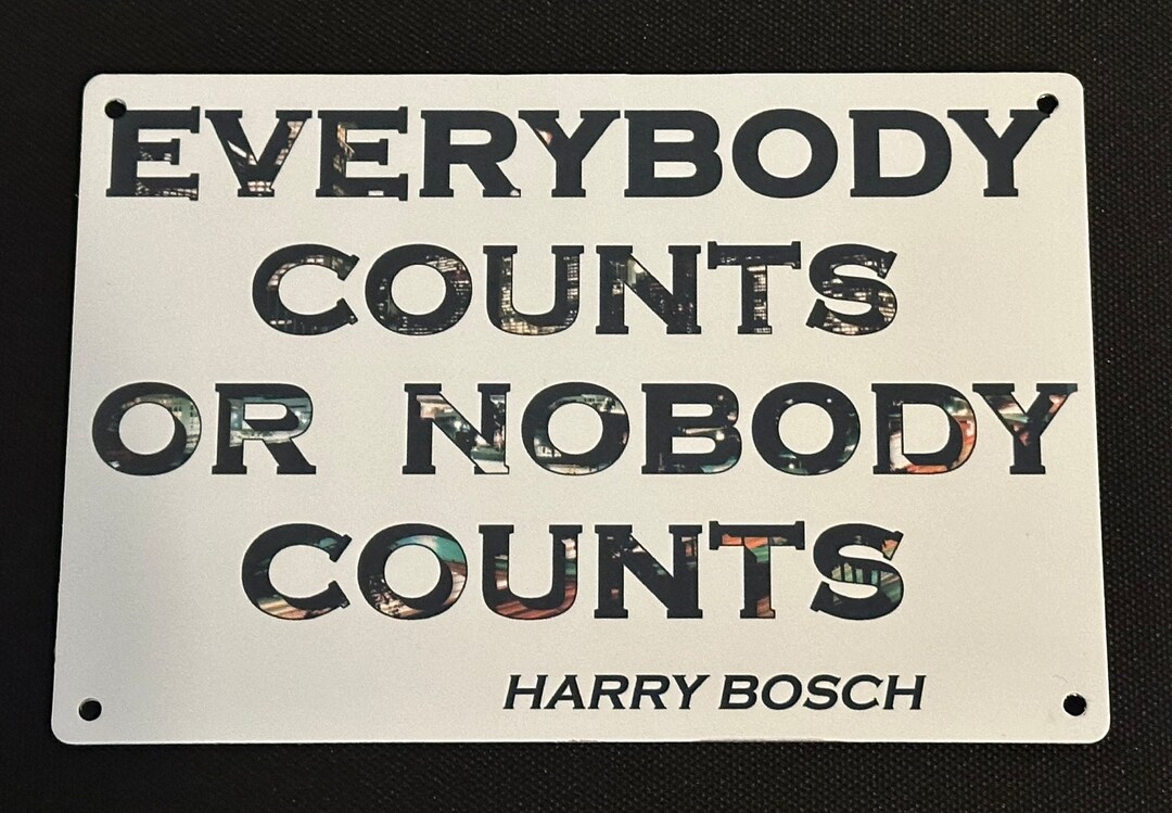 Bosch "everybody Counts" Wall Plate/sign for Home/shop/man Cave/she ...