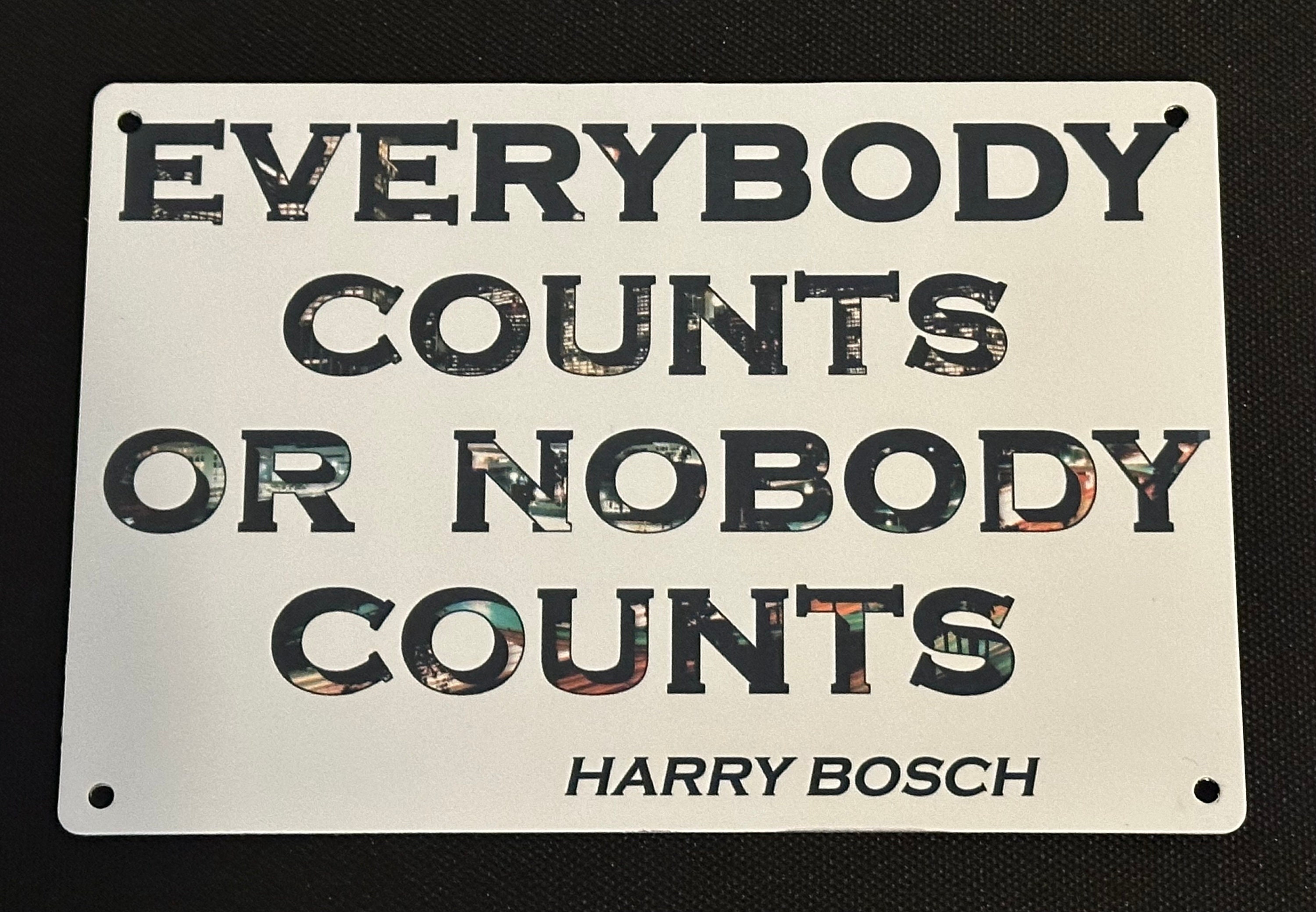 Bosch "everybody Counts" Wall Plate/sign for Home/shop/man Cave/she ...