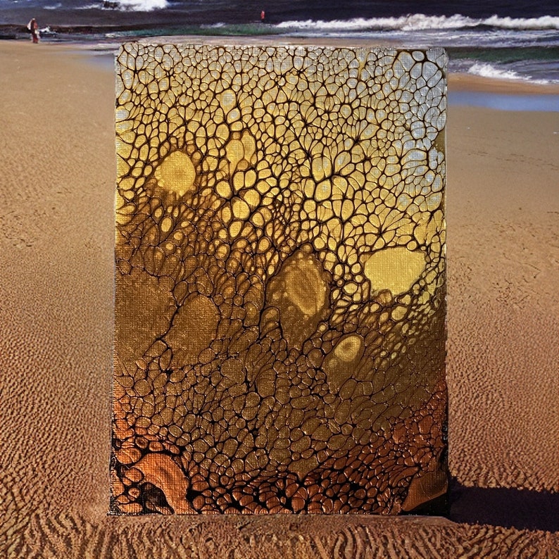 Acrylic Pouring, Fluid Art, Handmade by TJS Painting. 5x7 Postcard ...
