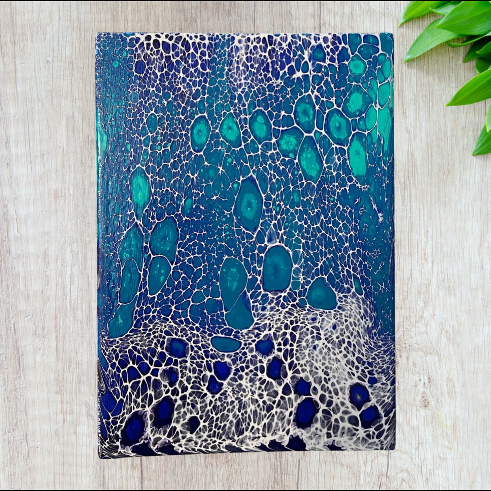Acrylic Pouring, Fluid Art, Handmade by TJS Painting. 5"x7" Postcard ...