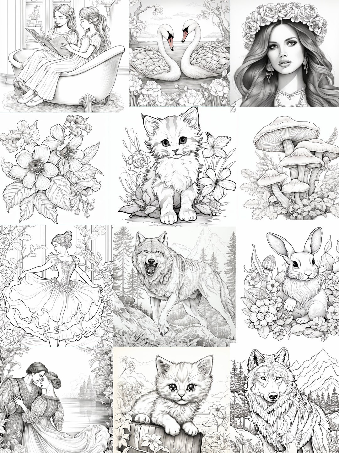 Coquette Coloring Book Coloring Printables Coloring - Etsy