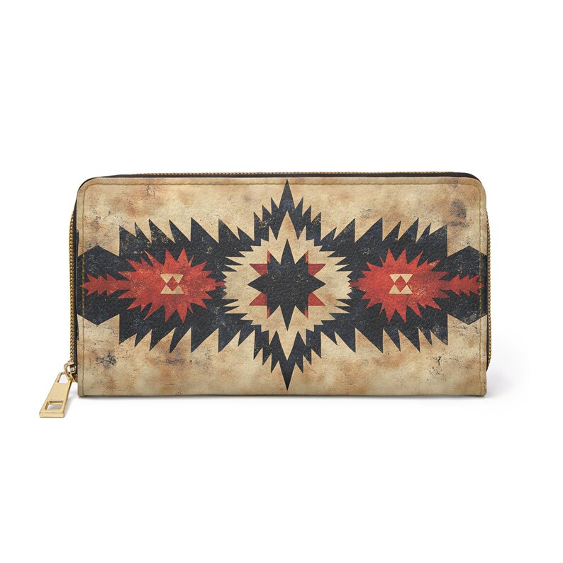 Boho Zipper Wallet, Boho Wallet, Boho Leather Wallet, Bohemian Coin ...